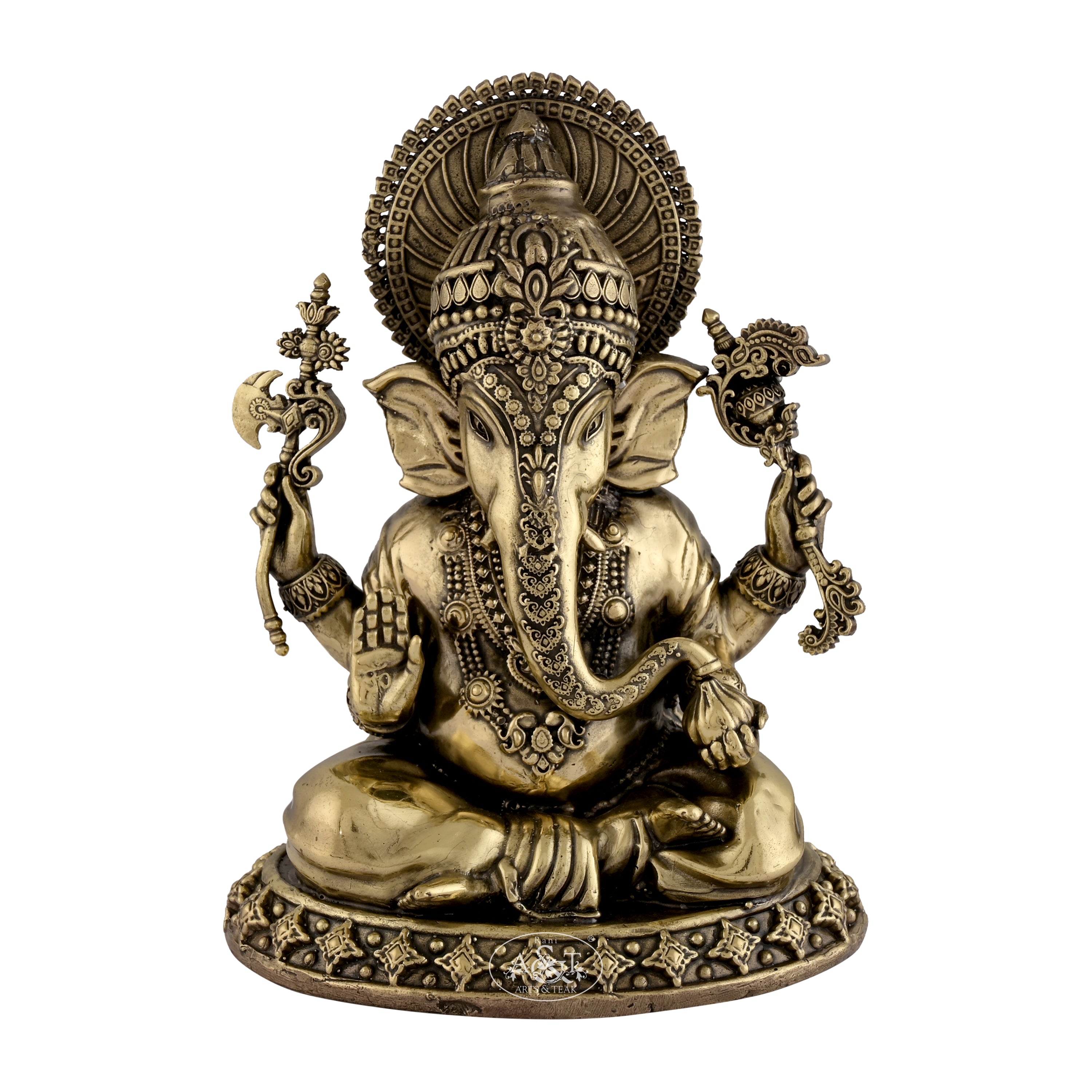 Ganesh on Base – RANI ARTS & TEAK