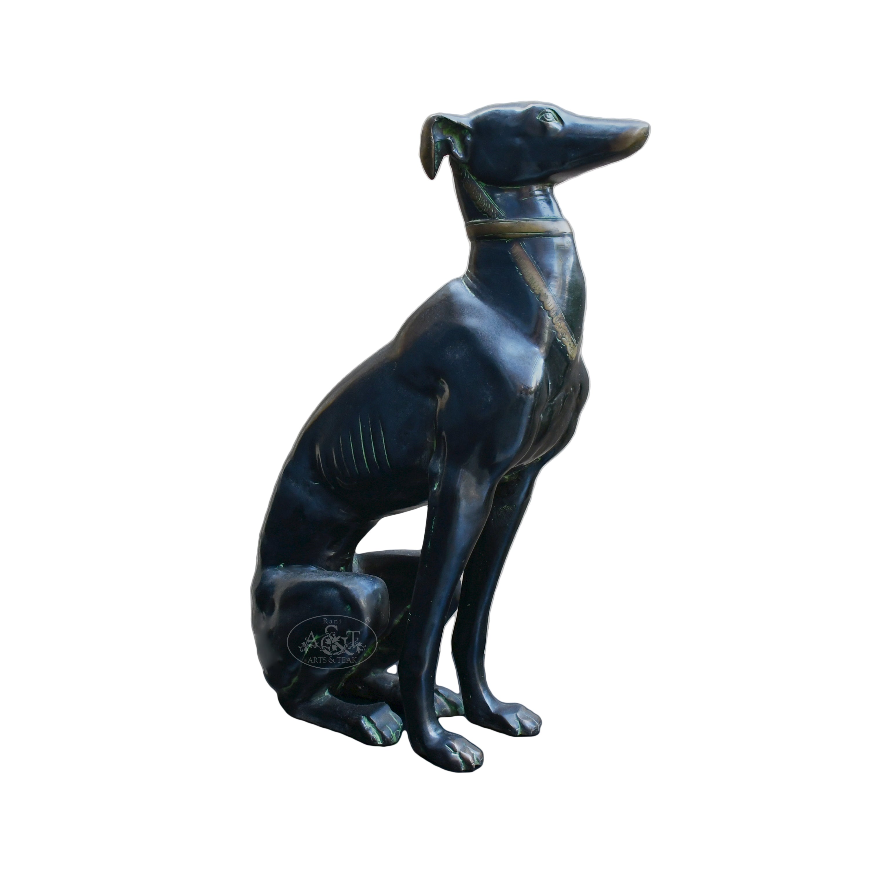 Brass Greyhound Dog - Rani Arts & Teak – RANI ARTS & TEAK