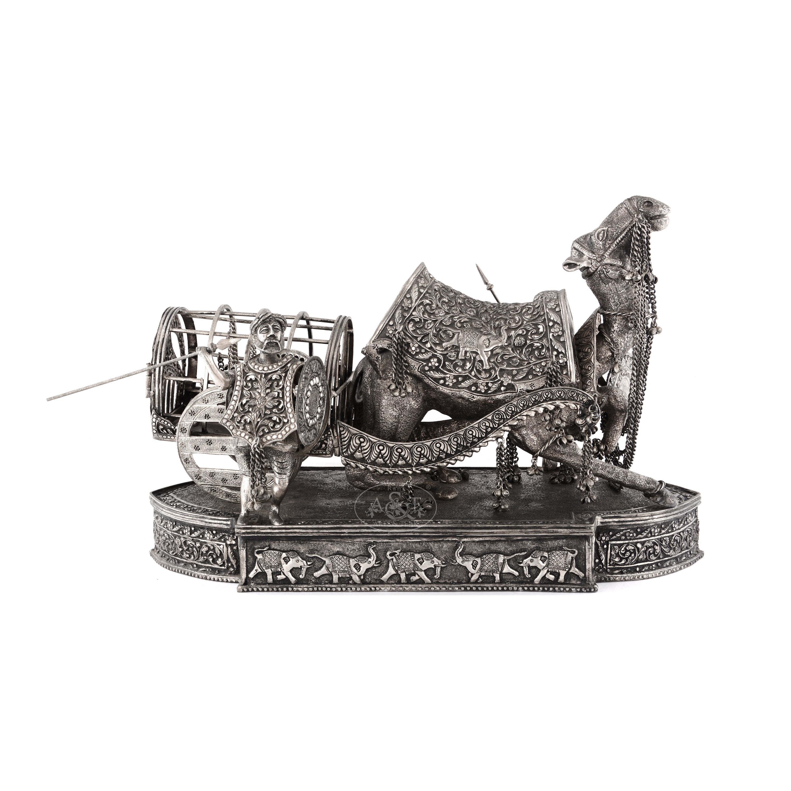 Copper Silver Plated Camel Cart – RANI ARTS & TEAK