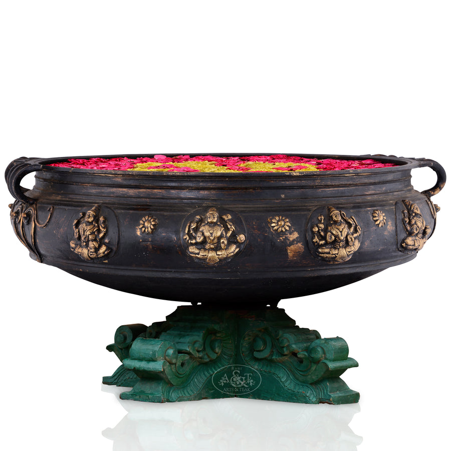 Bell Metal Ashtalakshmi Uruli – RANI ARTS & TEAK