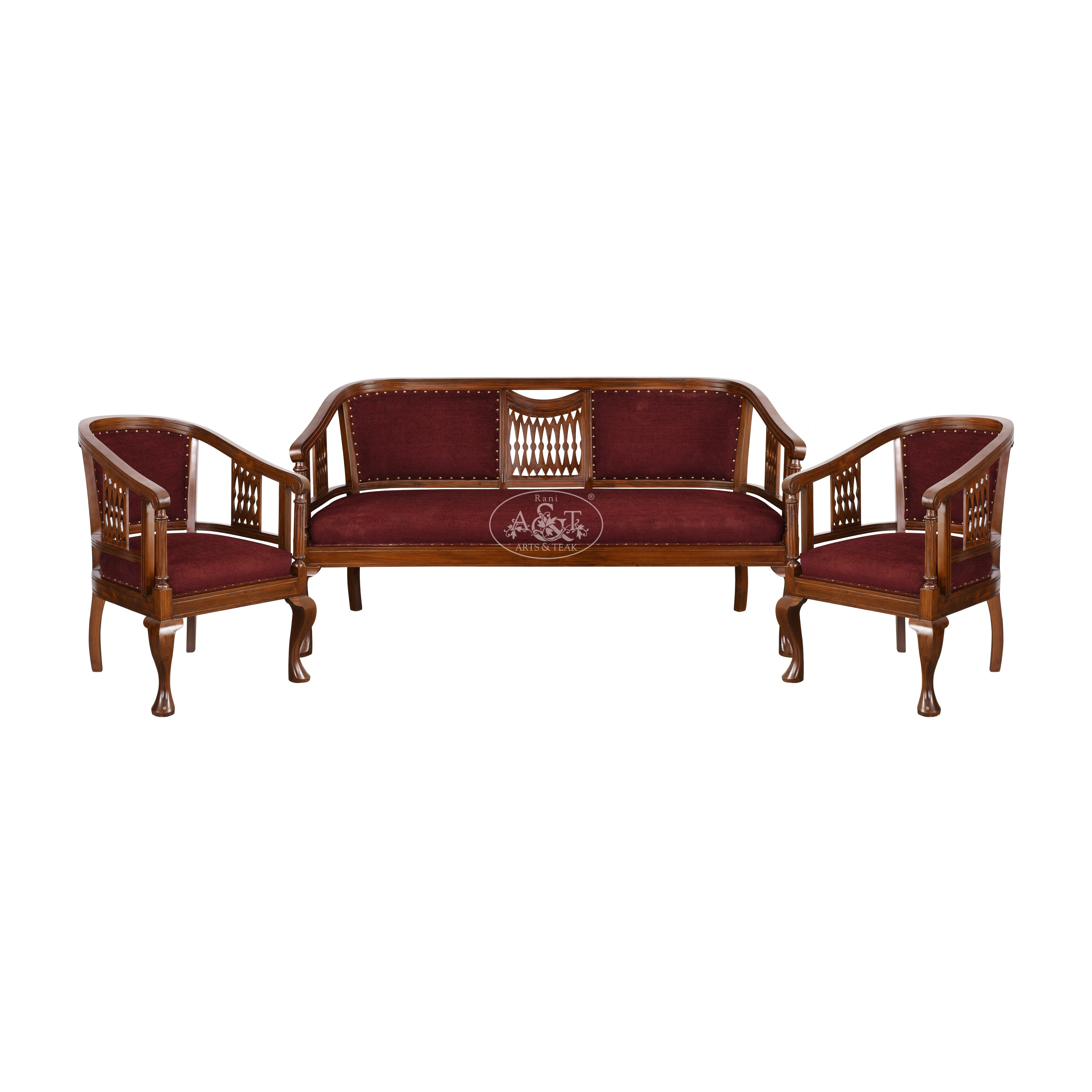 Antique teak wood sofa set store