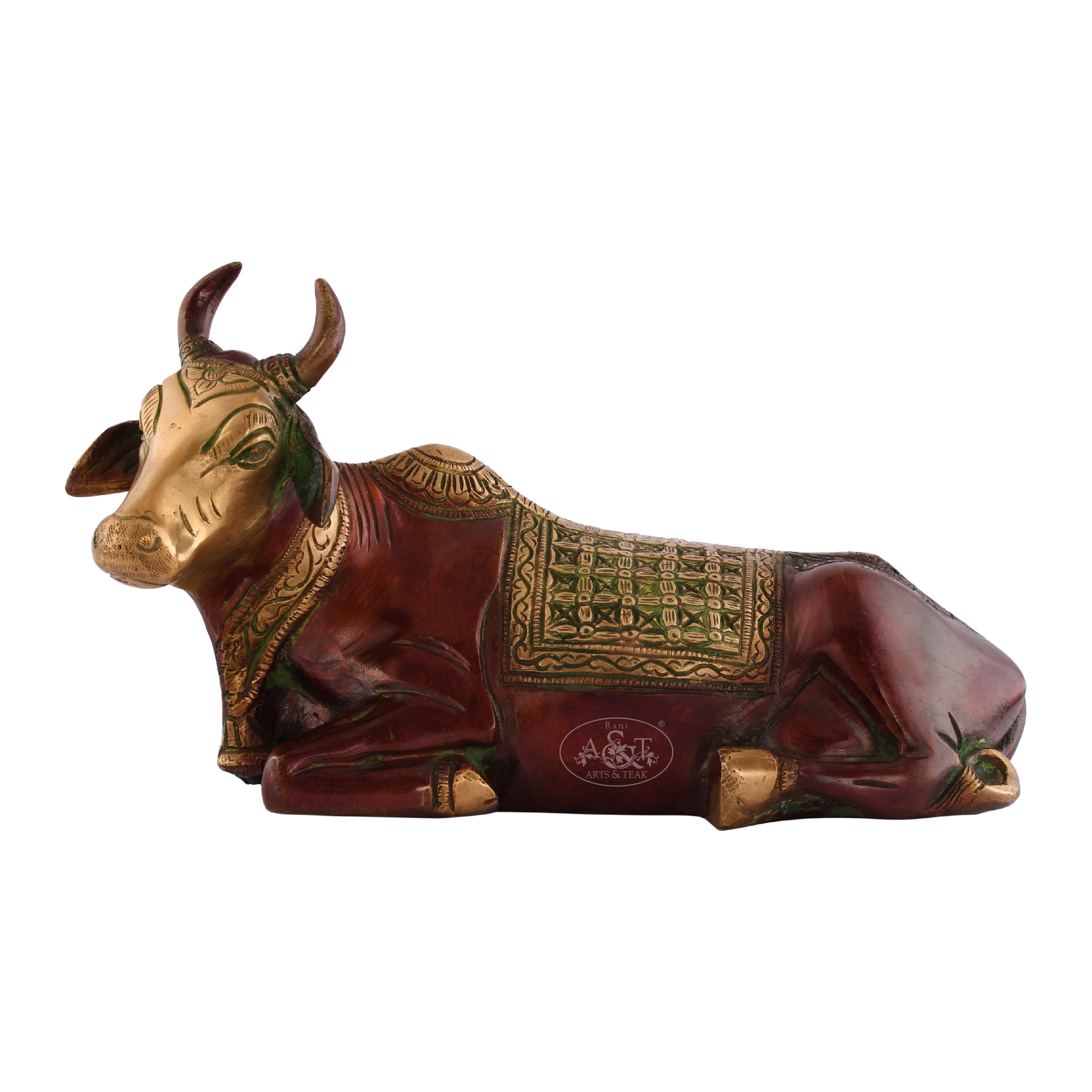 Brass Nandi Seated - Buy it now – RANI ARTS & TEAK