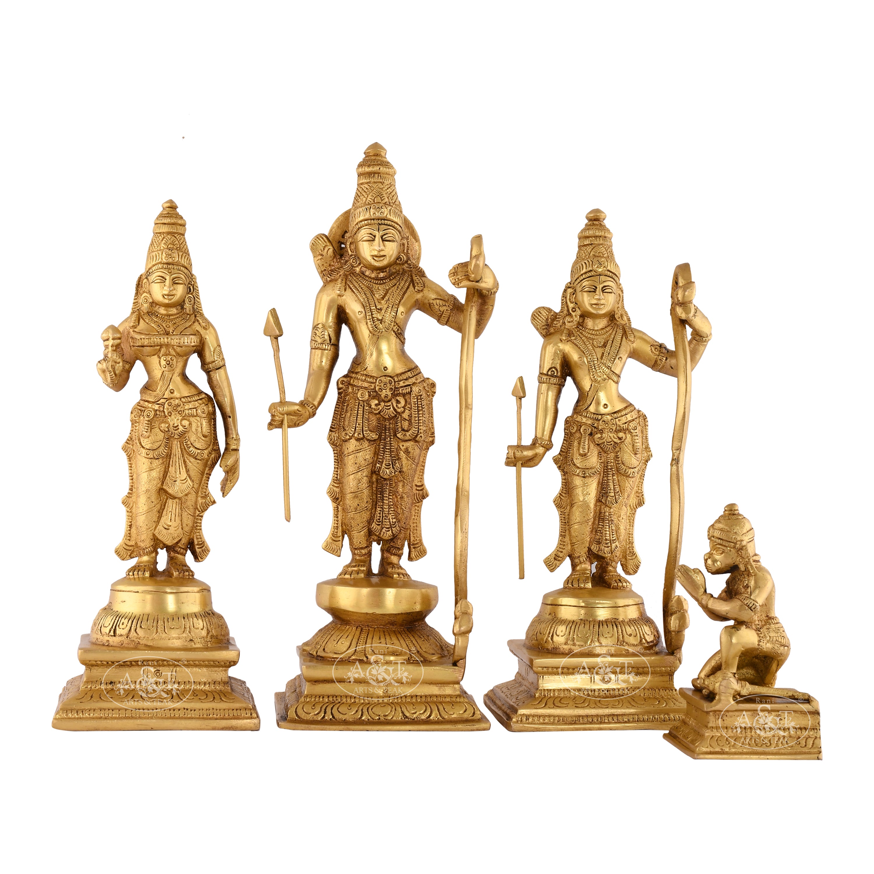 Ram Darbar Set statue for Gift & Worship - Rani Arts & Teak – RANI ARTS ...