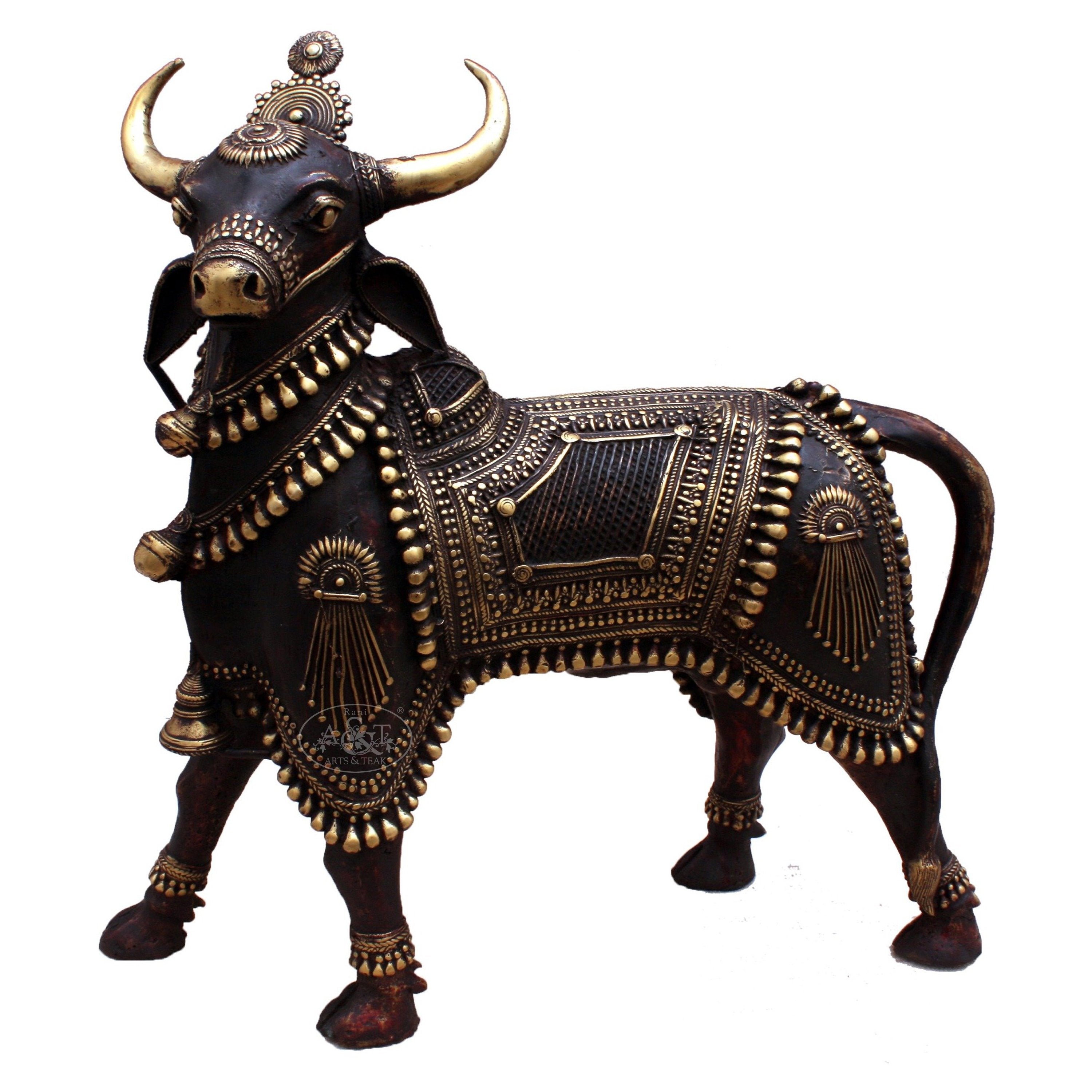 Tribal Metal Bull (Dokra) - Rani Arts & Teak – RANI ARTS & TEAK